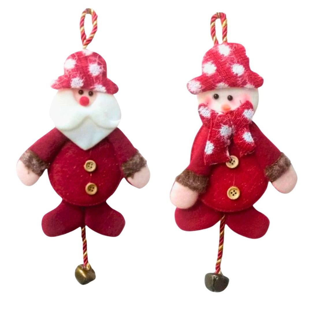 Enfeite Para Pendurar Boneco Com Guizo Natal - Bom Preço Magazine