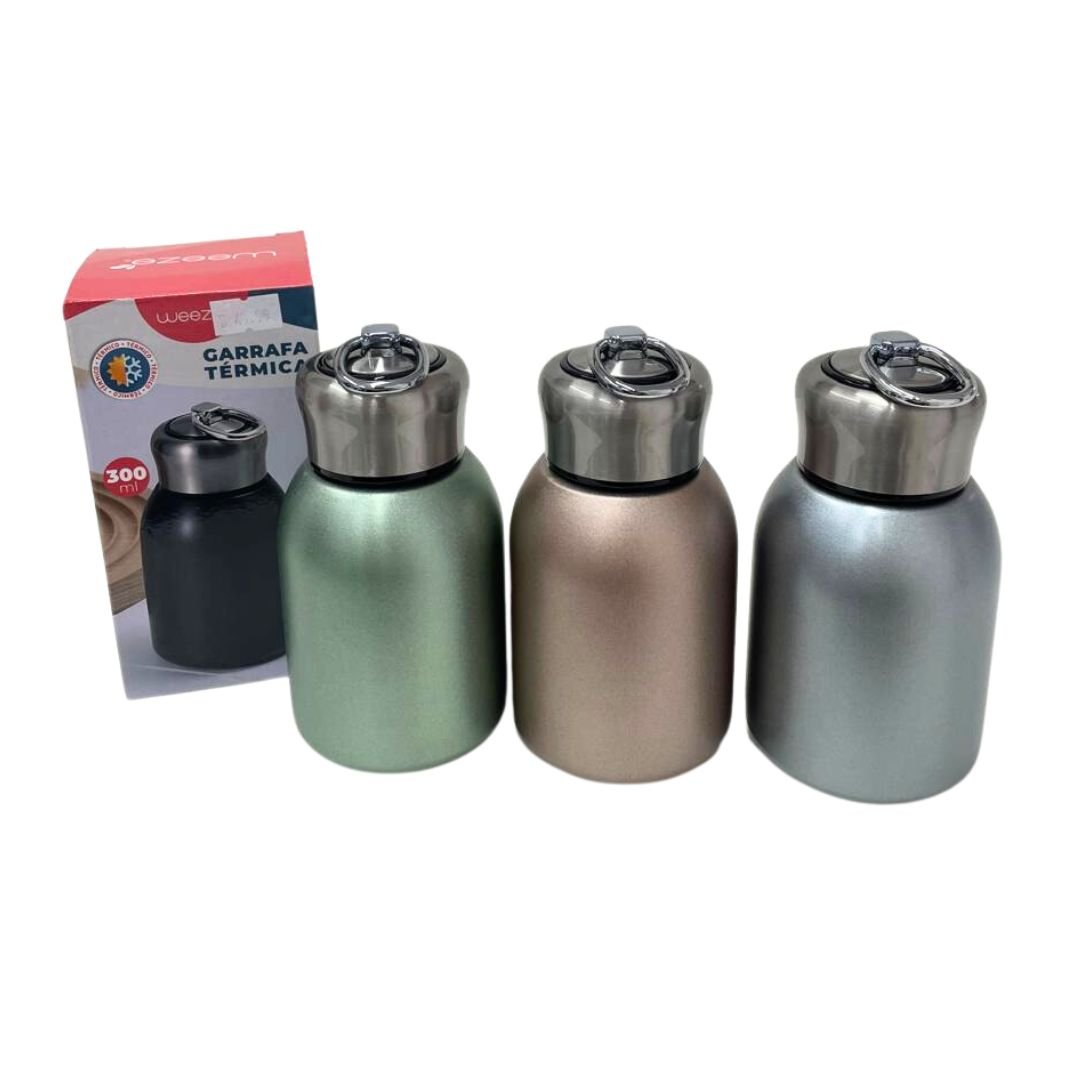 Mini Garrafa Térmica 300ml Cores Sortidas - Bom Preço Magazine
